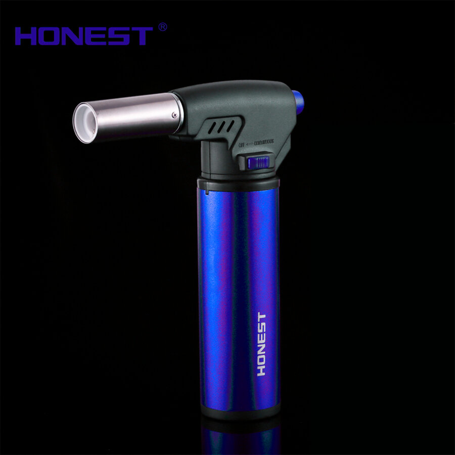 Горелка газовая ювелирная Honest 501 с пьезоподжигом, цвет корпуса синий