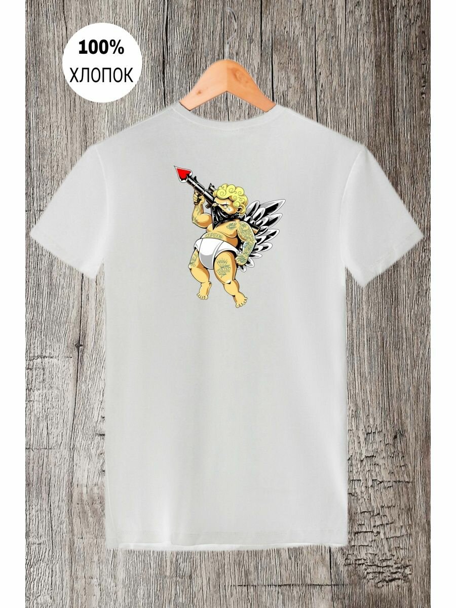 Футболка купидон cupid с автоматом