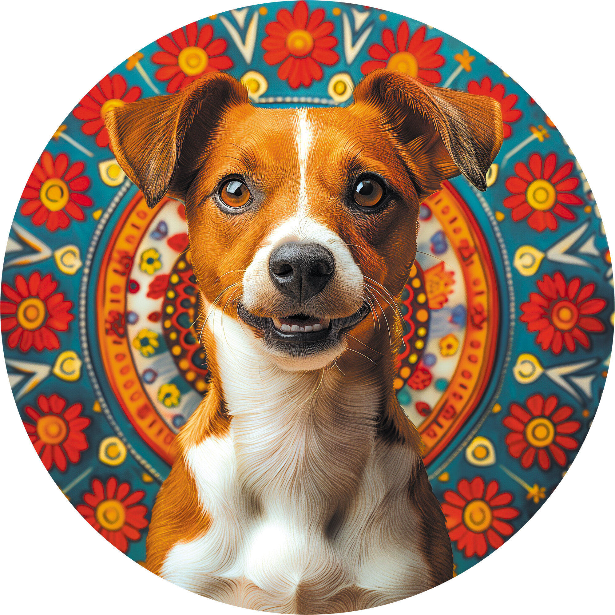 Деревянный пазл "Джек-рассел-терьер" коллекции "Мир собак" / 30х30см, 260 деталей / Подарок для взрослых и детей