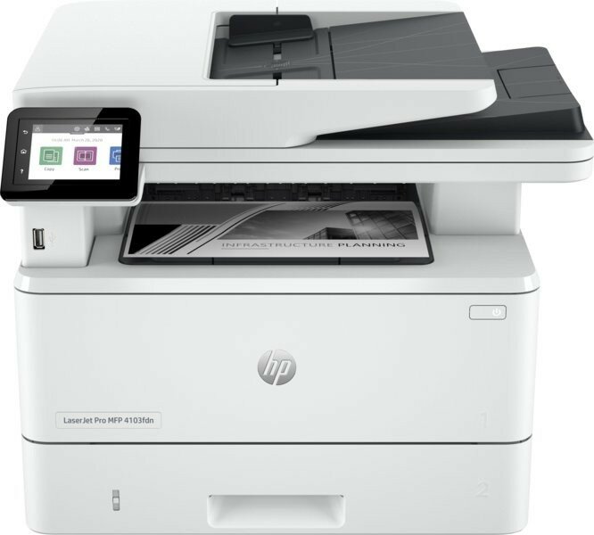 МФУ лазерный HP LaserJet Pro 4103fdn (2Z628A) A4 Duplex Net белый — фото 1