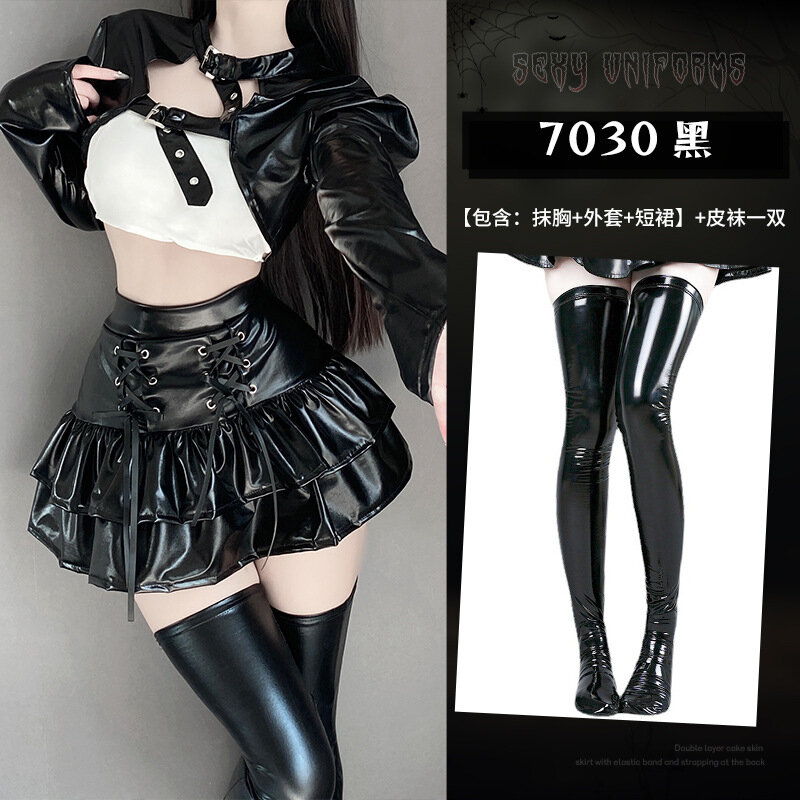 Сексуальный комплект нижнего белья с изображением косплея ведьмы/чертенка, косплей аниме-персонажа, соблазнительная сексуальная униформа, снимать не нужно.