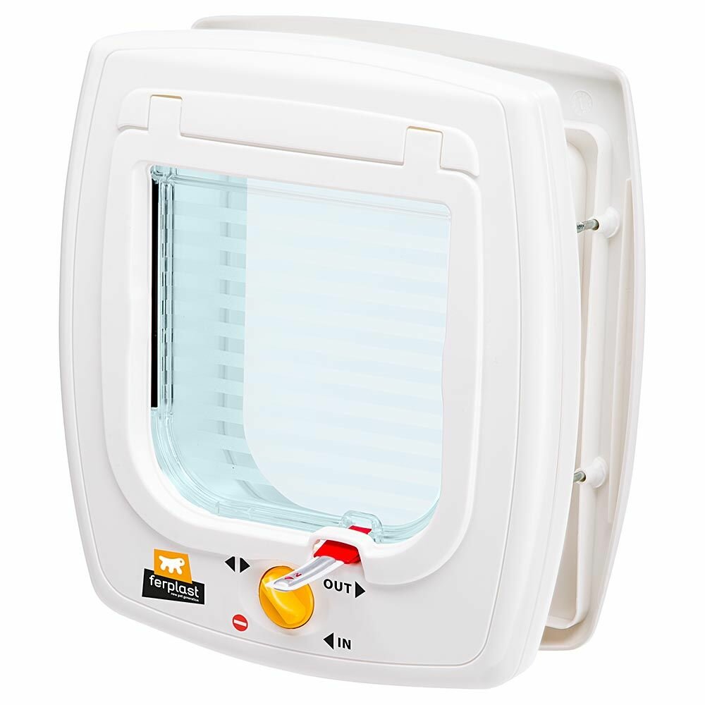 Дверца для животных Ferplast SWING 5 TUNNEL на улицу, система защиты от сквозняков, белая, 22.5х25.2 см