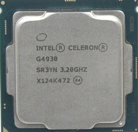 Процессор Intel Celeron G4930 3.20 GHz, Socket 1151v2/2Mb/2x Core/UHD 610, SR3YN