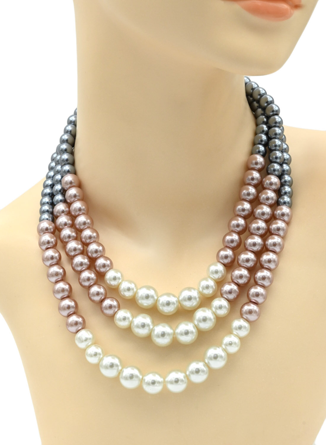 Колье, жемчуг имитация