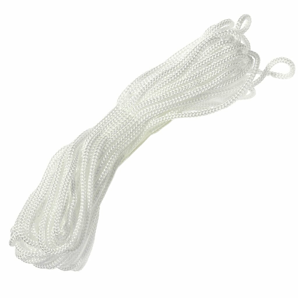 Шнур полиэстеровый 4 мм 20 м прочный для хозяйственных и строительных работ 4В 511/В501