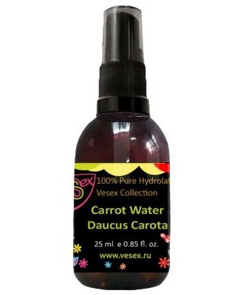 VESEX Гидролат моркови 100% (морковная вода) / Сarrot 25 мл.