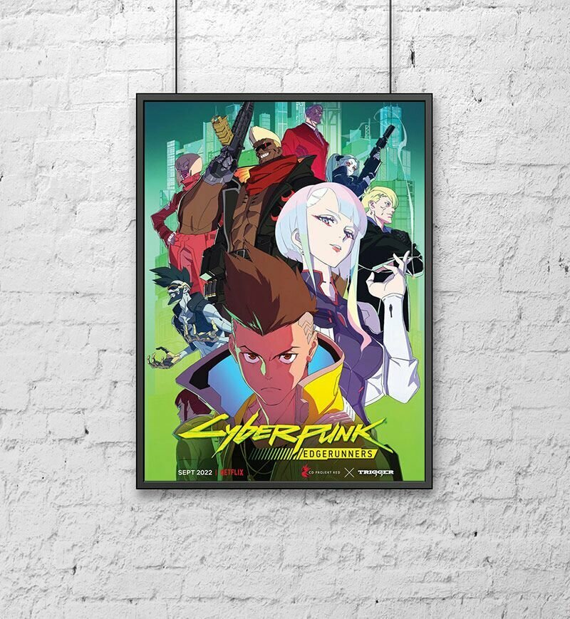 Постер для интерьера на стену (30х40 см). Аниме Киберпанк Бегущие по краю (Edgerunners)