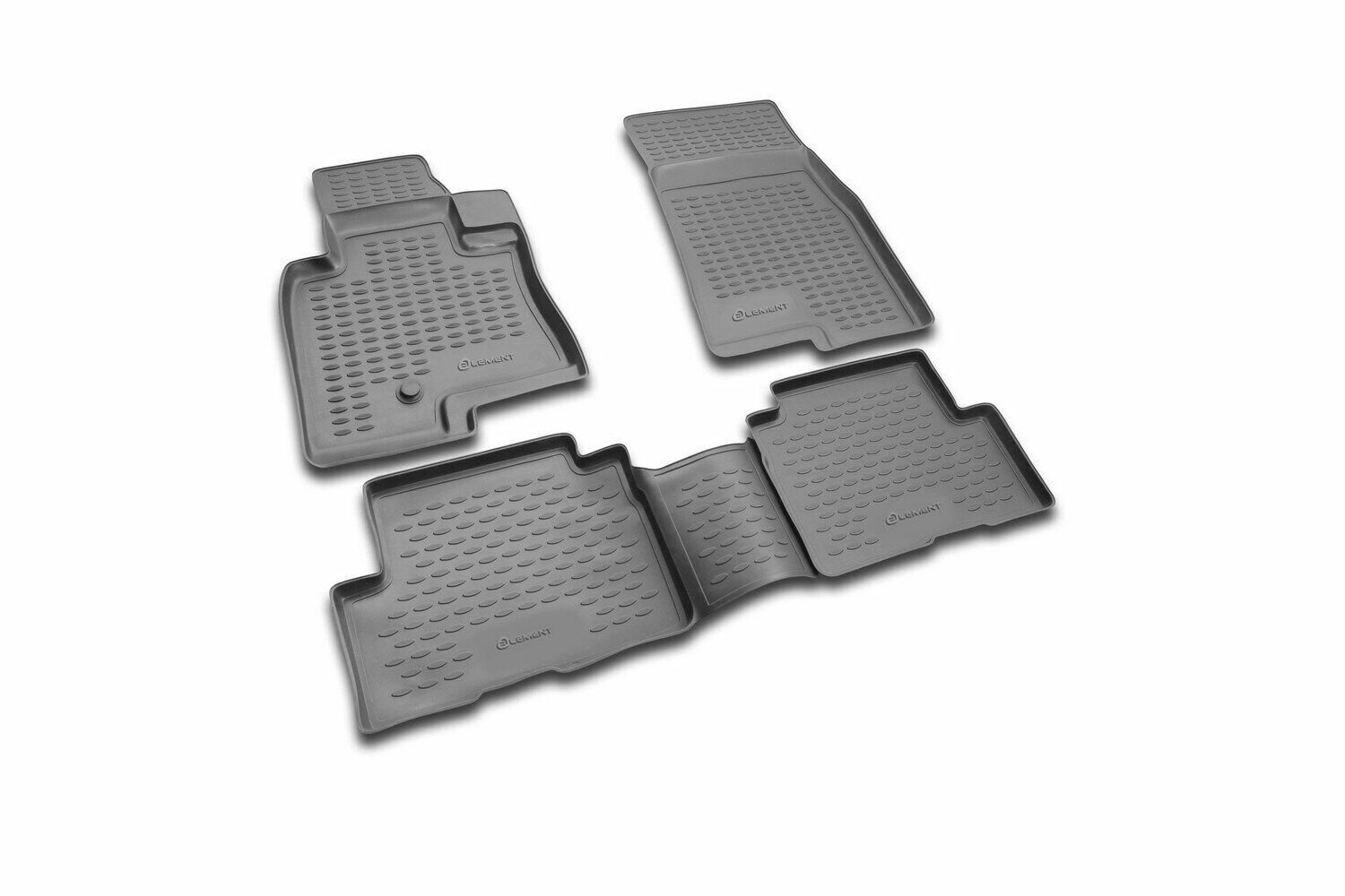 Коврики Standard, в салон MITSUBISHI Pajero III 5D 1999-2006, 4 шт. (полиуретан, чёрные) Element. NLC.35.05.210