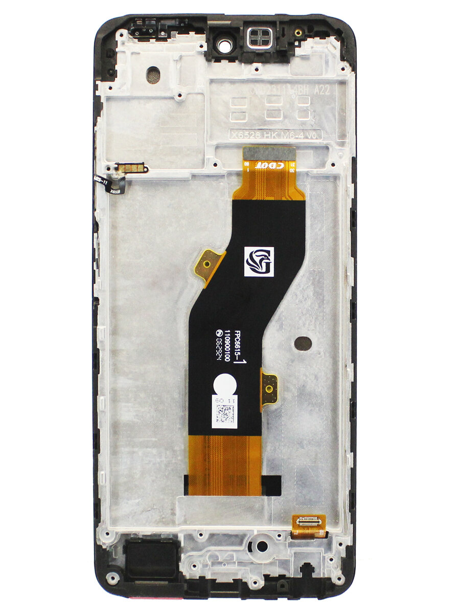 Дисплей для Infinix Hot 40i (X6528B) модуль с рамкой и тачскрином (черный) (HQ)