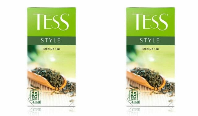 Tess чай зеленый Style, 25 пак, 2 шт