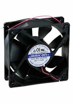 JF1238B2SR-R, вентилятор 24В 120х120х38мм подшипник качения авторестарт 3200 об/мин (2 шт.)
