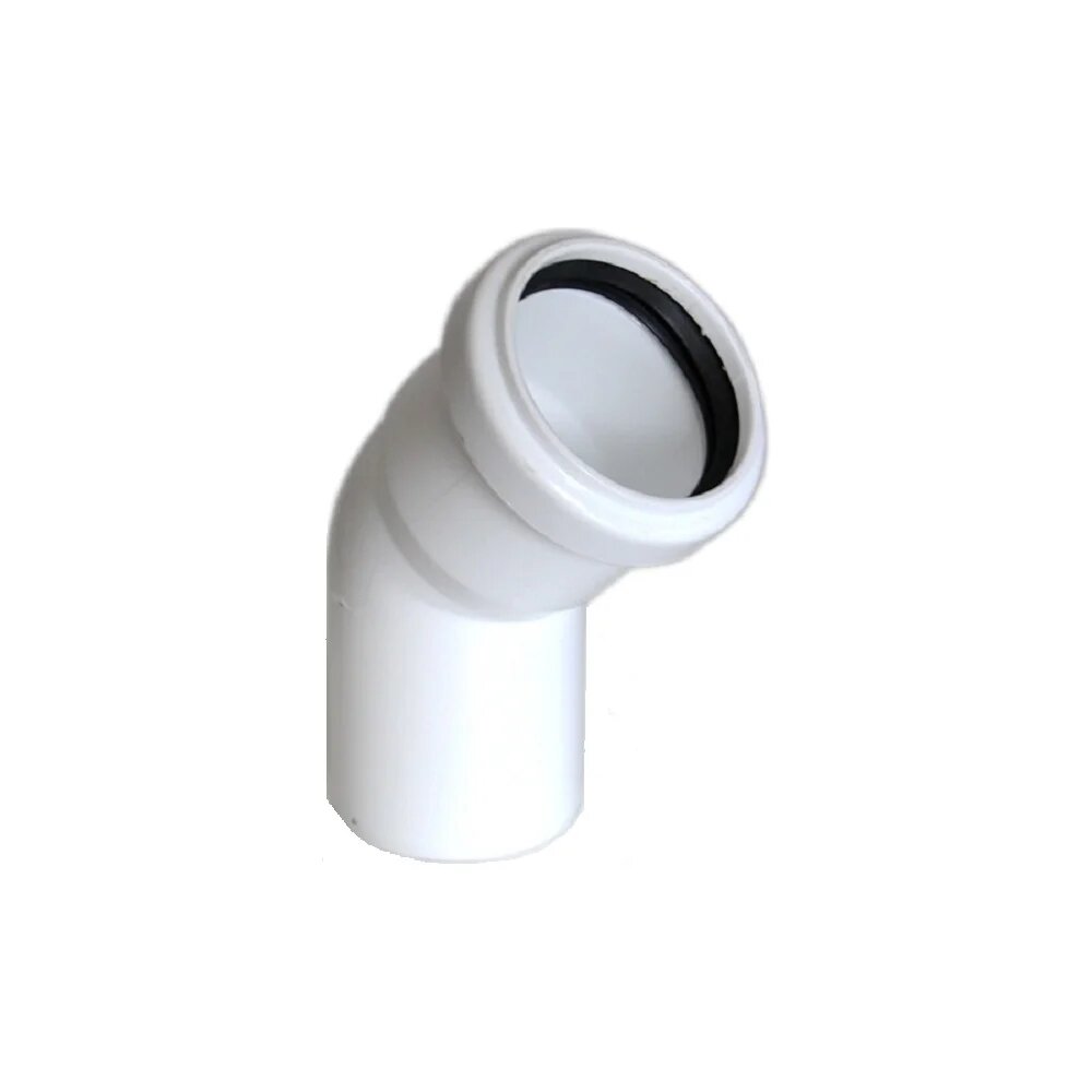 Отвод RTP ELITE МК ПП 40x45, белый 43340