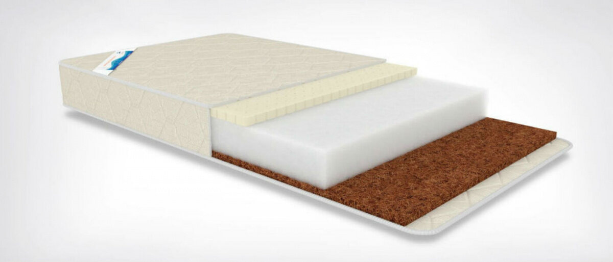 Детский матрас Афалина "PEDIATRIC", беспружинный, двусторонний, 120 см x 60 см