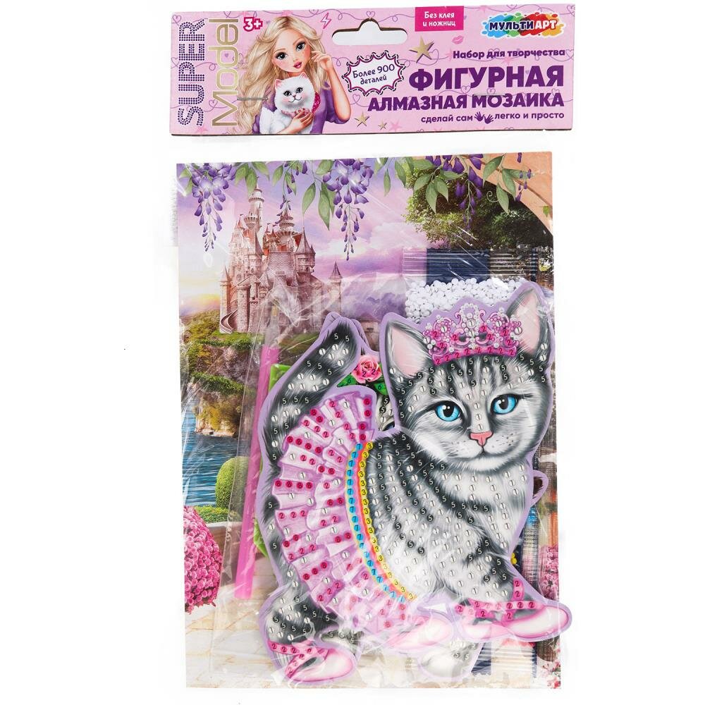 Алмазная мозаика фигурная серия супер модель, животные MultiArt AMF-113892