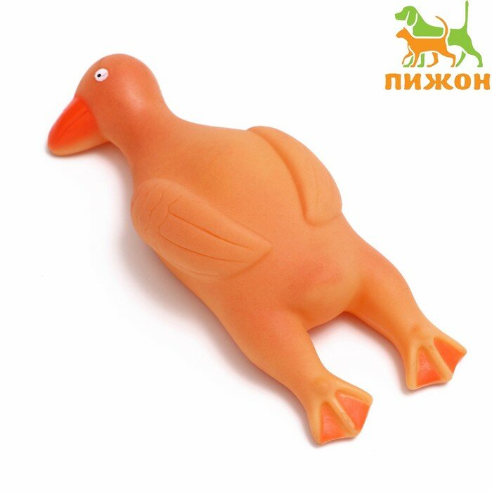 Игрушка для собак Пижон пищащая "Большая утка", 18 см