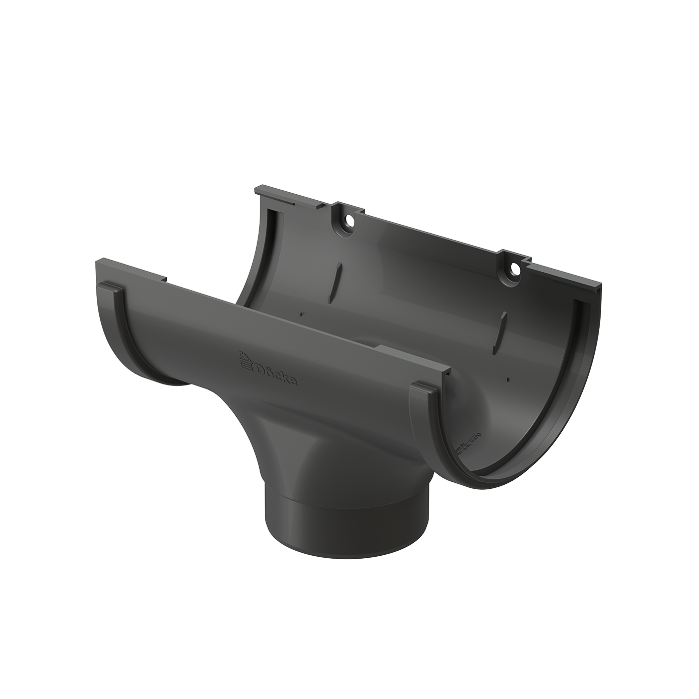 Docke STANDARD Воронка 120 мм (Серый 7024), диаметр трубы 80, толщина 1.65