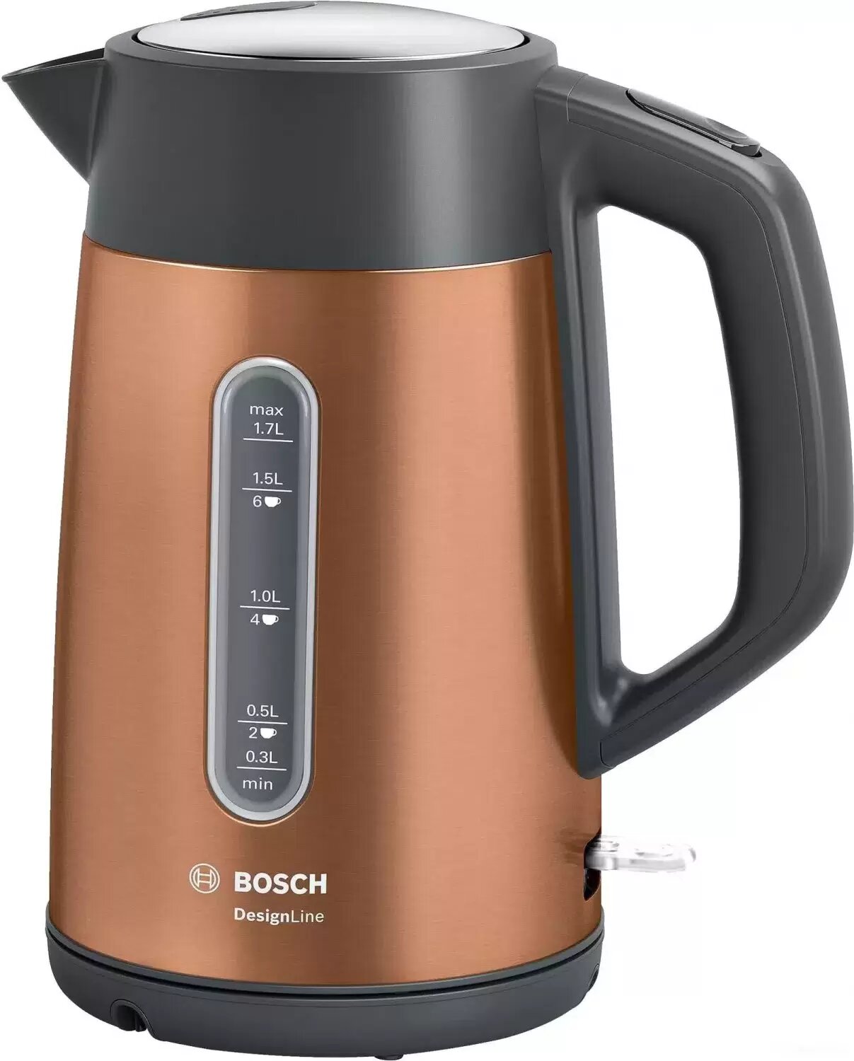 Чайник BOSCH/ Цвет: коричневый, 2400 Ватт, скрытый нагр. элемент, 1.7 л