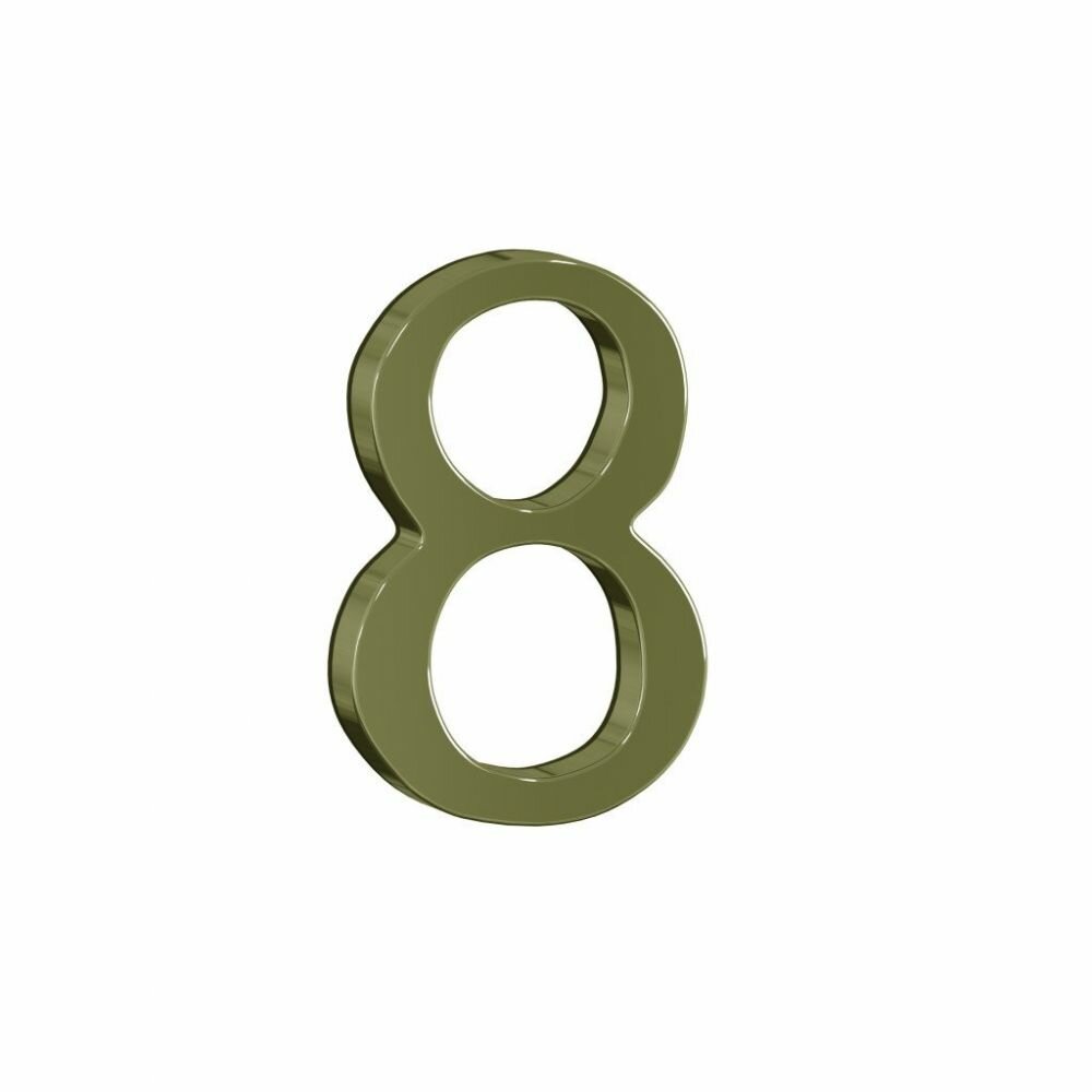 Дверные Цифры Bravo Цифра 8 G Золото 45мм / Браво.