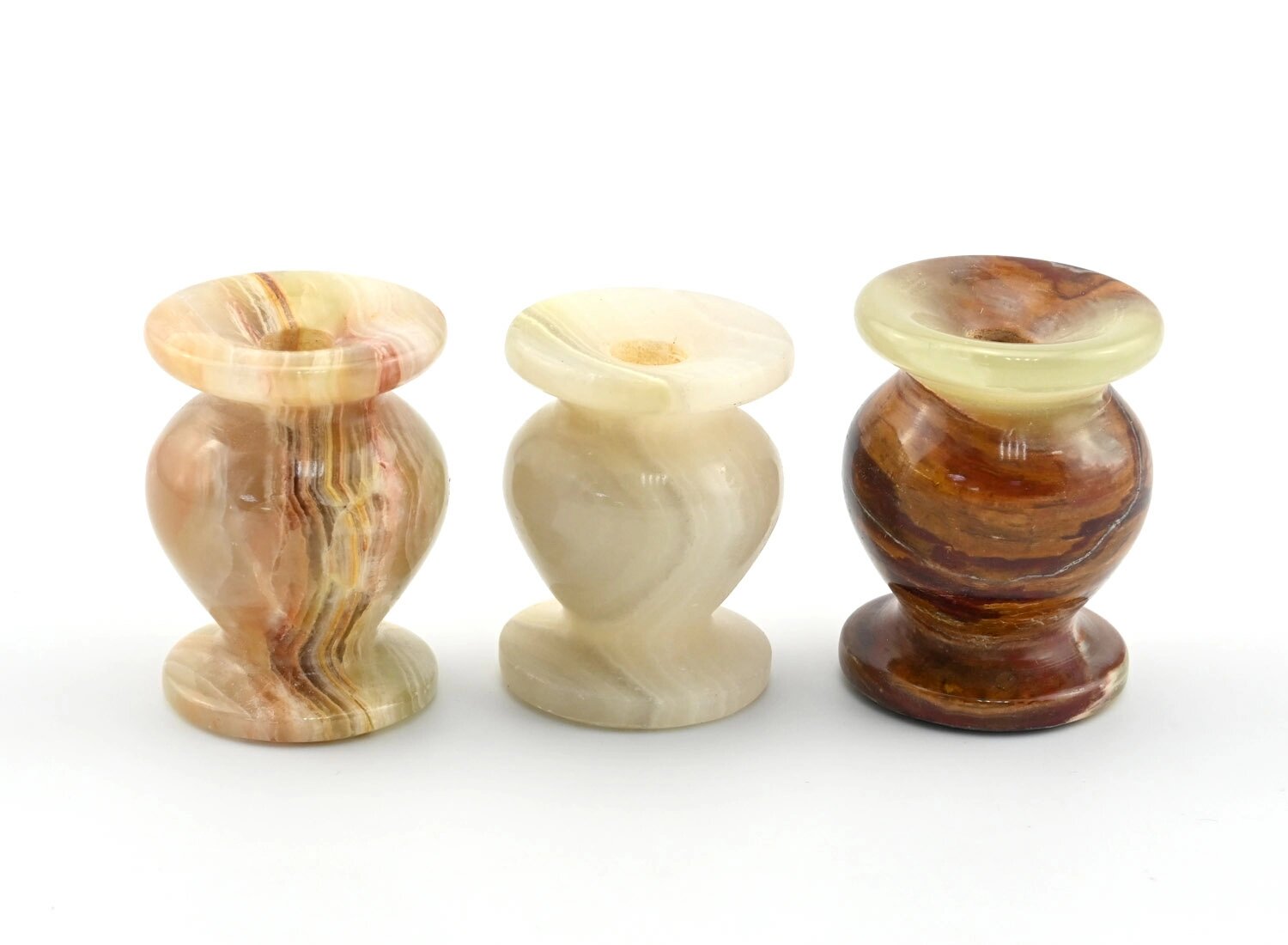 Подсвечник из оникса церковный 37*37*48мм.