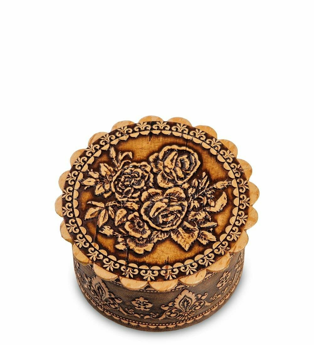 Шкатулка универсальная Букет мал. (береста) A2134362 Народные промыслы, Береста