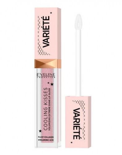 Блеск для губ Eveline COOLING KISSES для увеличения объема тон 02, 6,8 мл