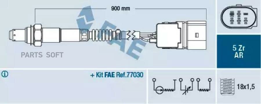 FAE 75359 Лямбда-зонд широкополосной ()