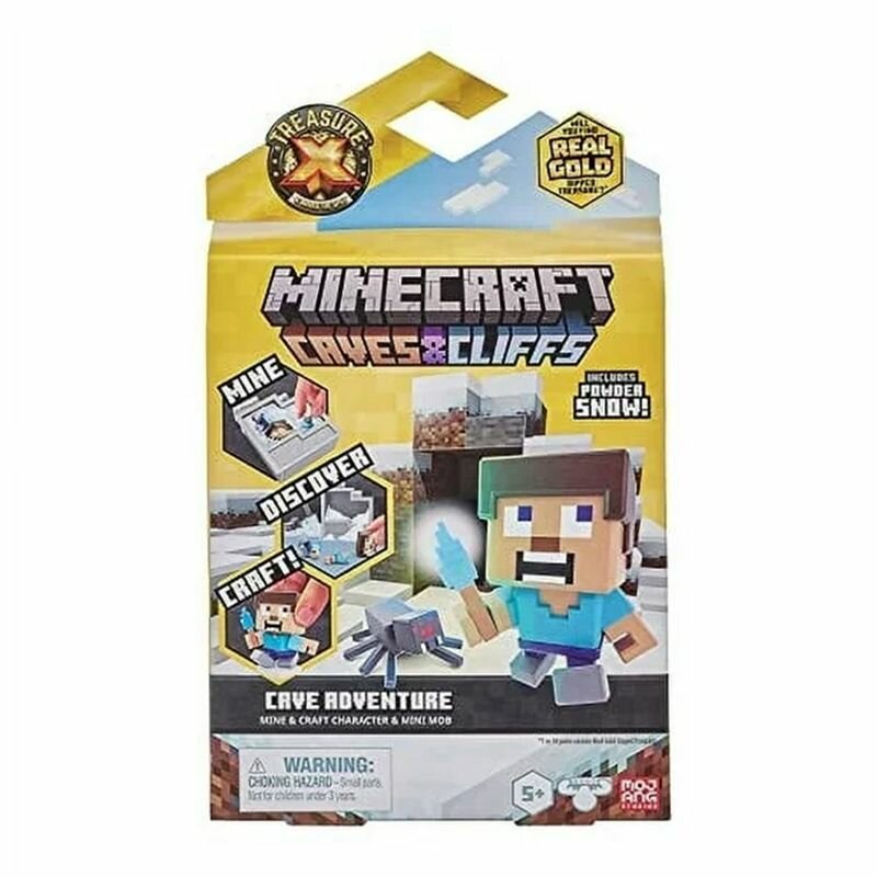Moose Treasure X Minecraft / Съемная Мини-строительная Игрушка, Детский Набор Строительных Блоков