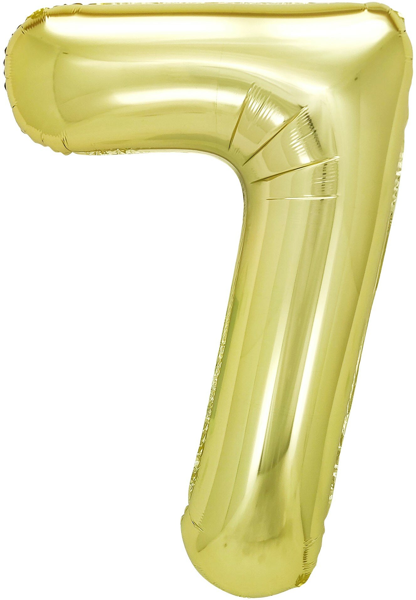 Шар (40'/102 см) Цифра, 7, Белое золото, 1 шт. в уп.