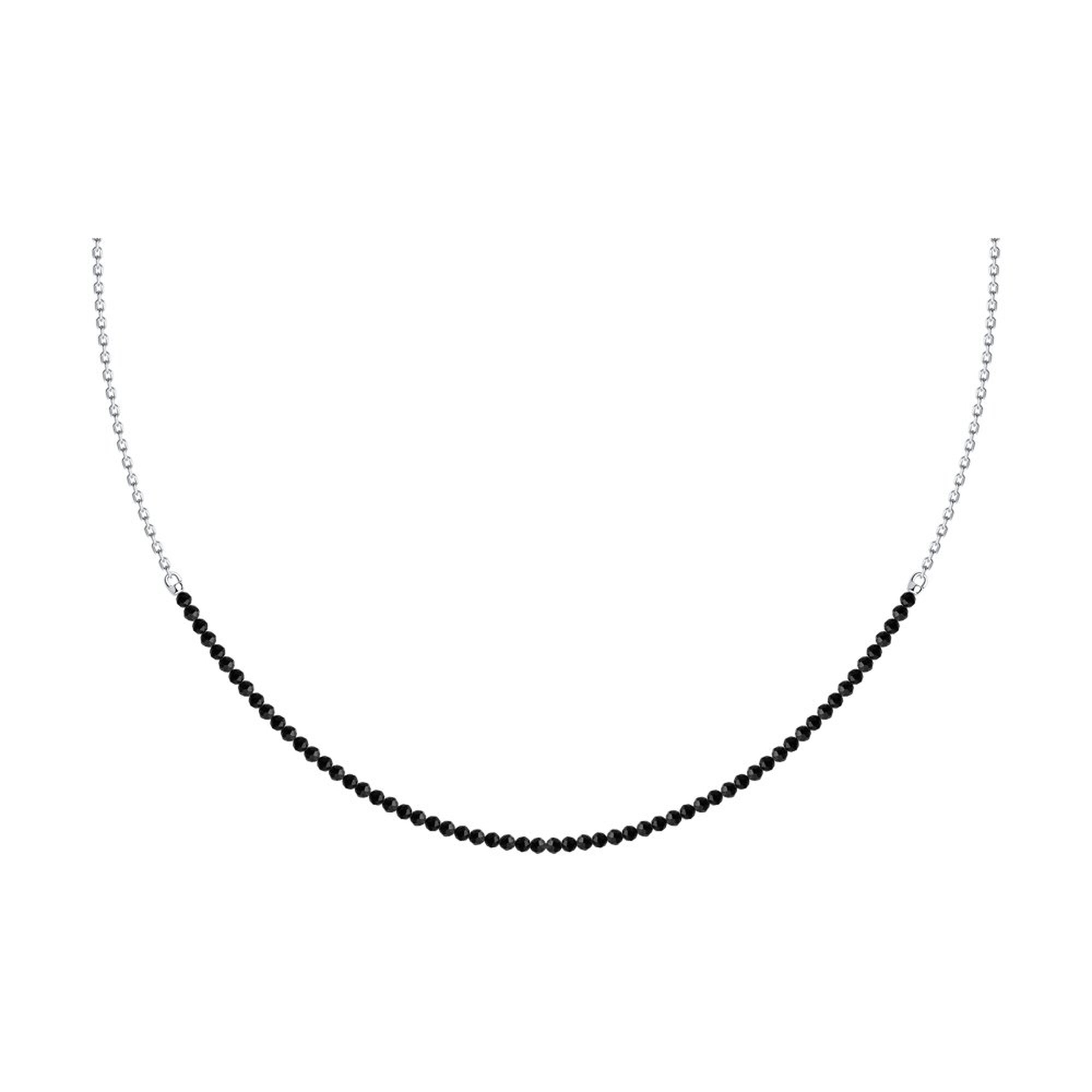 Колье, серебро, 925 проба, родирование, шпинель