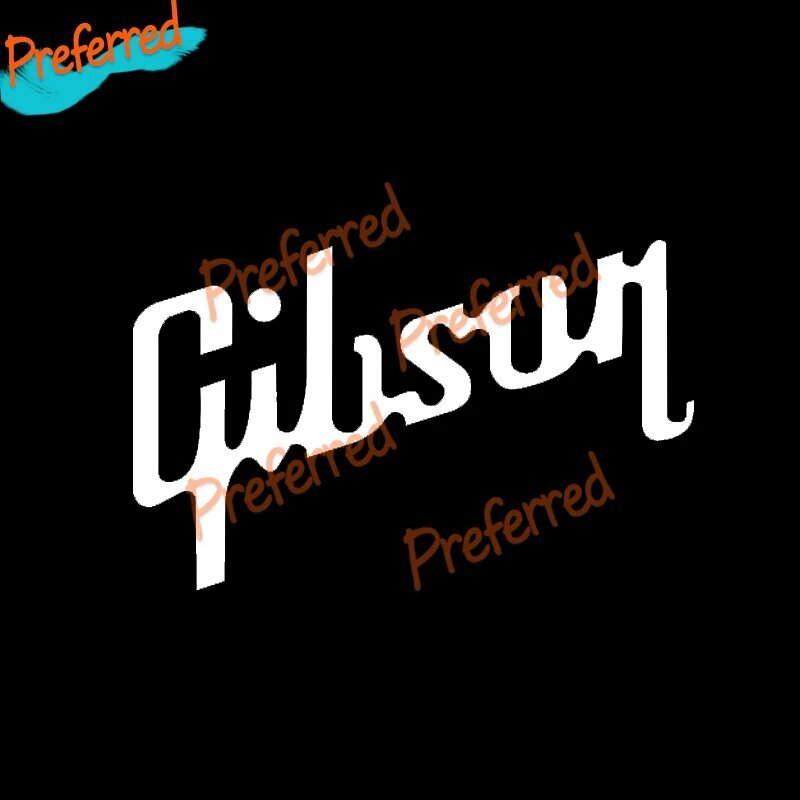 Стикер для гитары Gibson, белый, 10 см