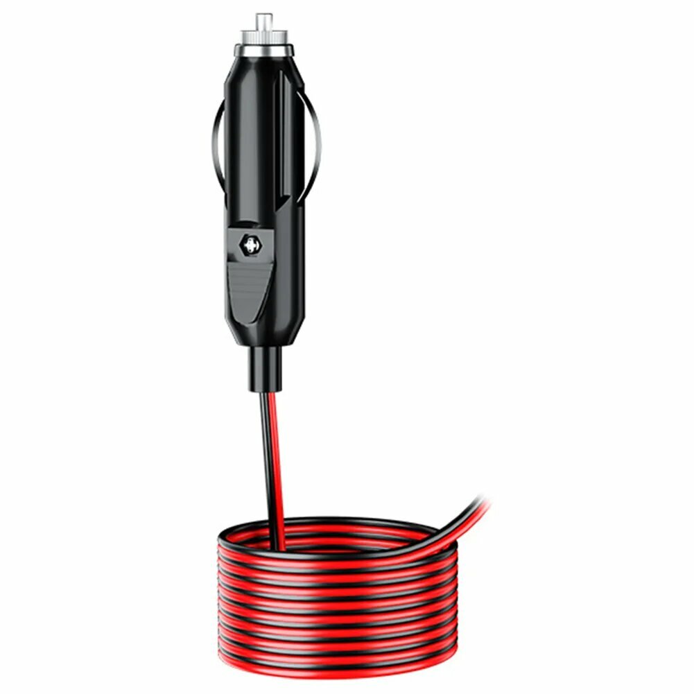 Автомобильный штекер-разъем прикуривателя 12В/24В с проводом 0.6м, 1.5м, 4м и предохранителем 20А