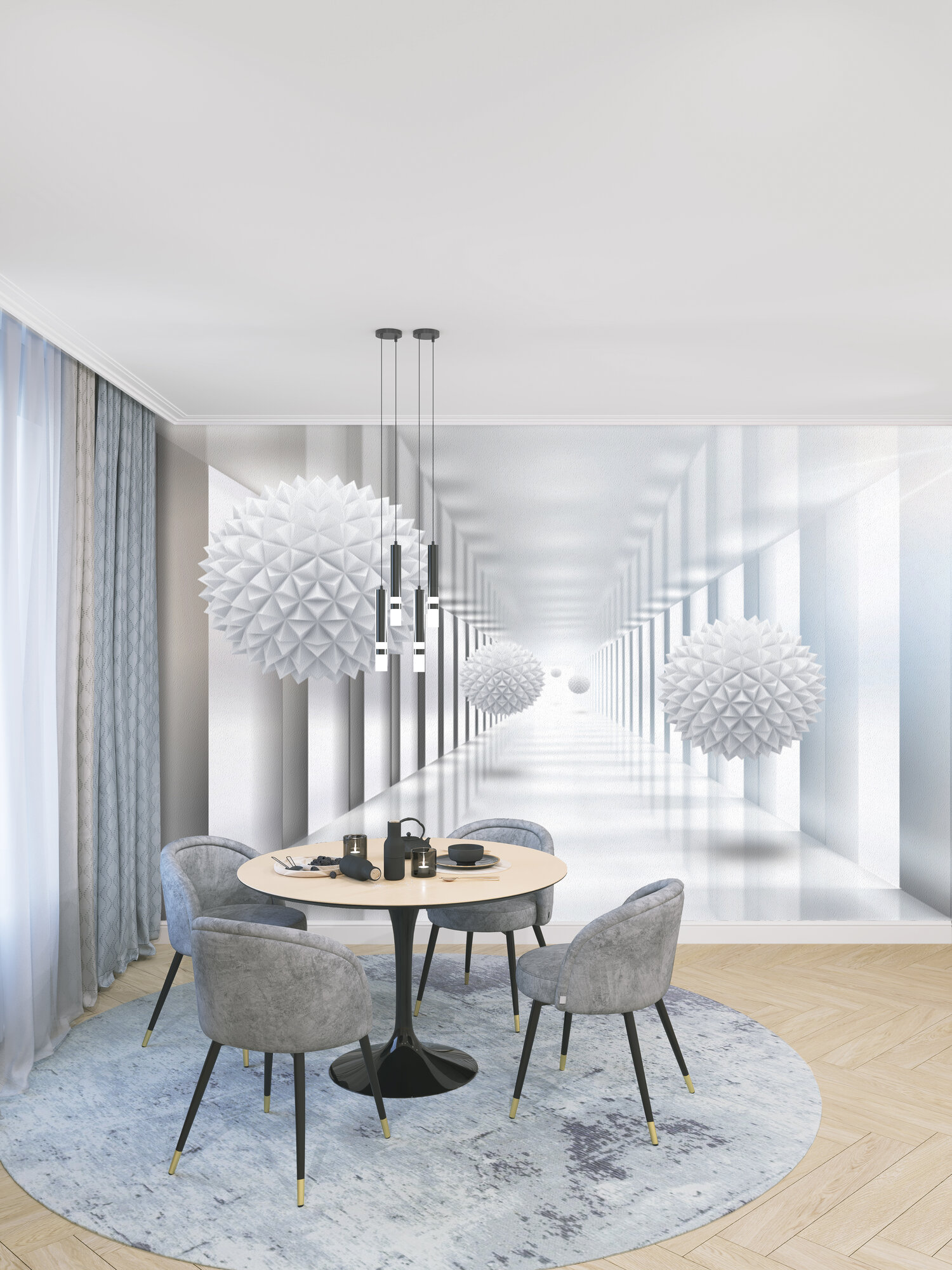 Фотообои 400 х 270 см "Абстракция"/ обои на стену, в гостиную, спальню, зал