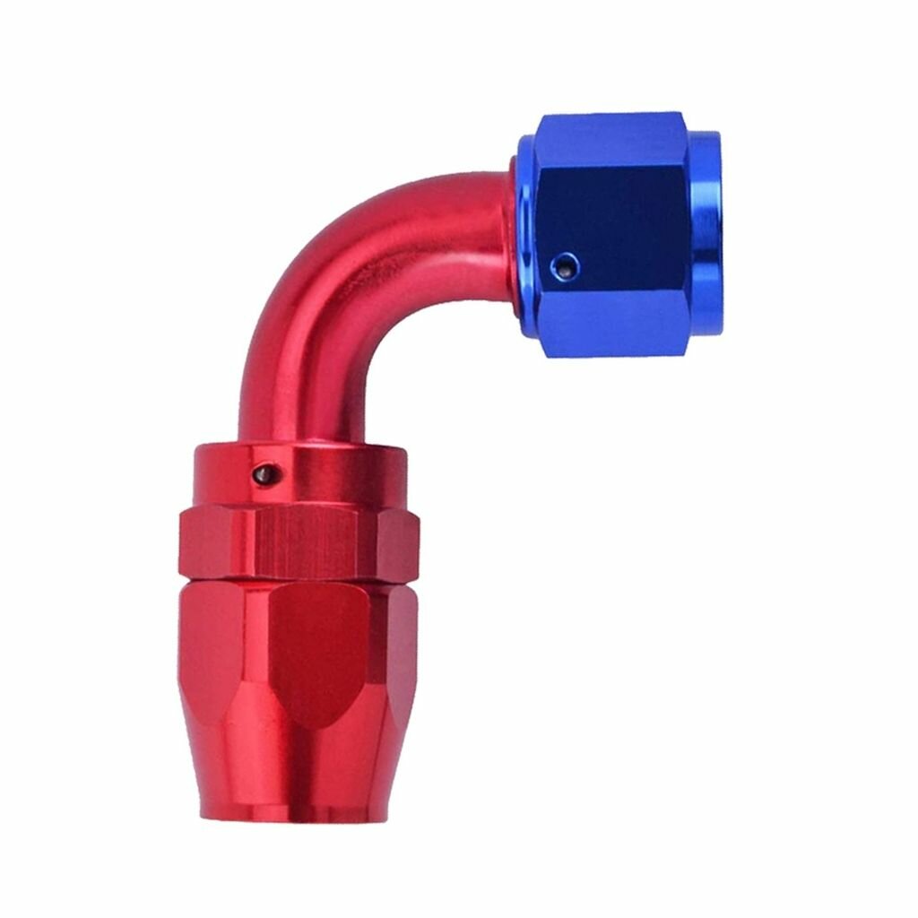 Съемный быстросъемный переходник для труб с оплеткой из нержавеющей стали-AN12 на 90 градусов