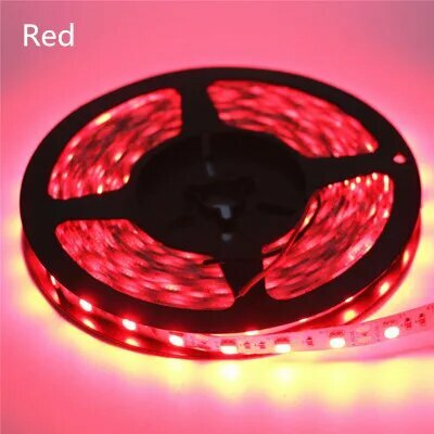 Светодиодная лента красная 12В, 1м, 60 LED