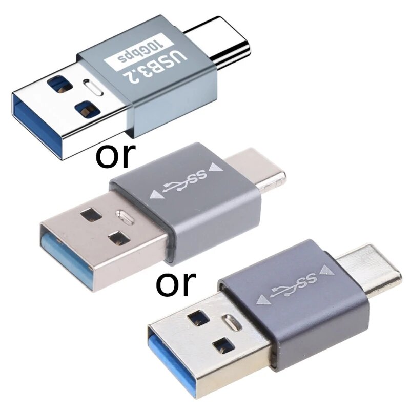 Переходник с USB 3,1 на Type-C OTG с углом поворота 90/180 градусов для быстрой зарядки D