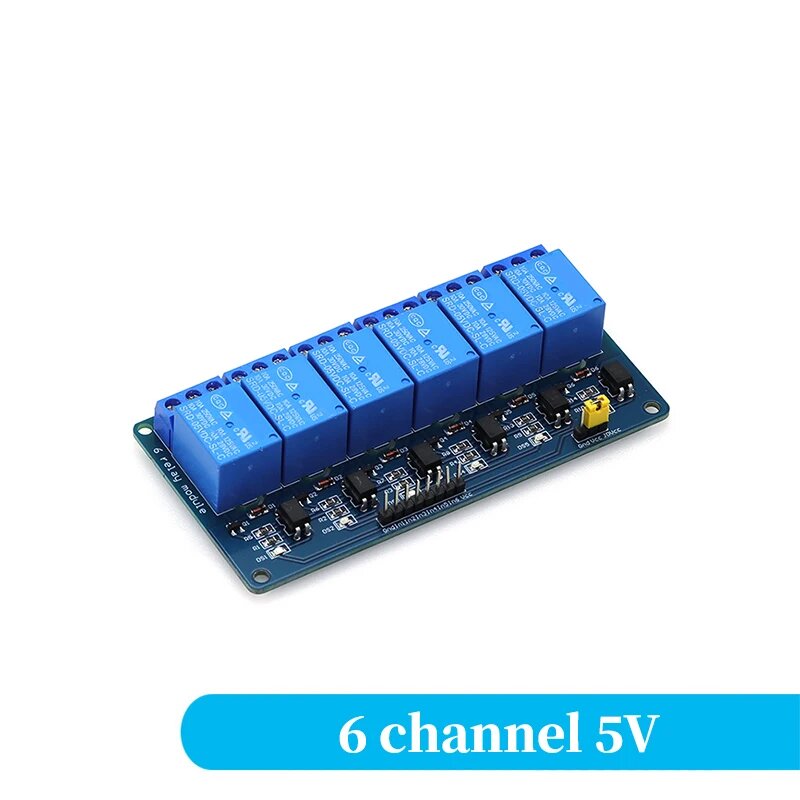 Релейный модуль Stlxy Relay 1-8 каналов 6 channel 5V