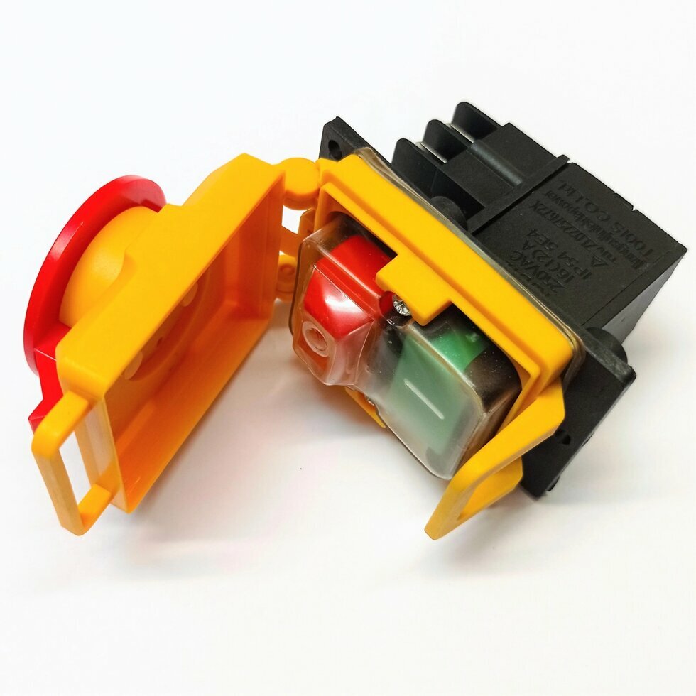 Выключатель станка сверлильного Калибр СС-20Е/800 Belmash электромагнитный кнопка KJD12 12А 250В пуск-стоп пускатель