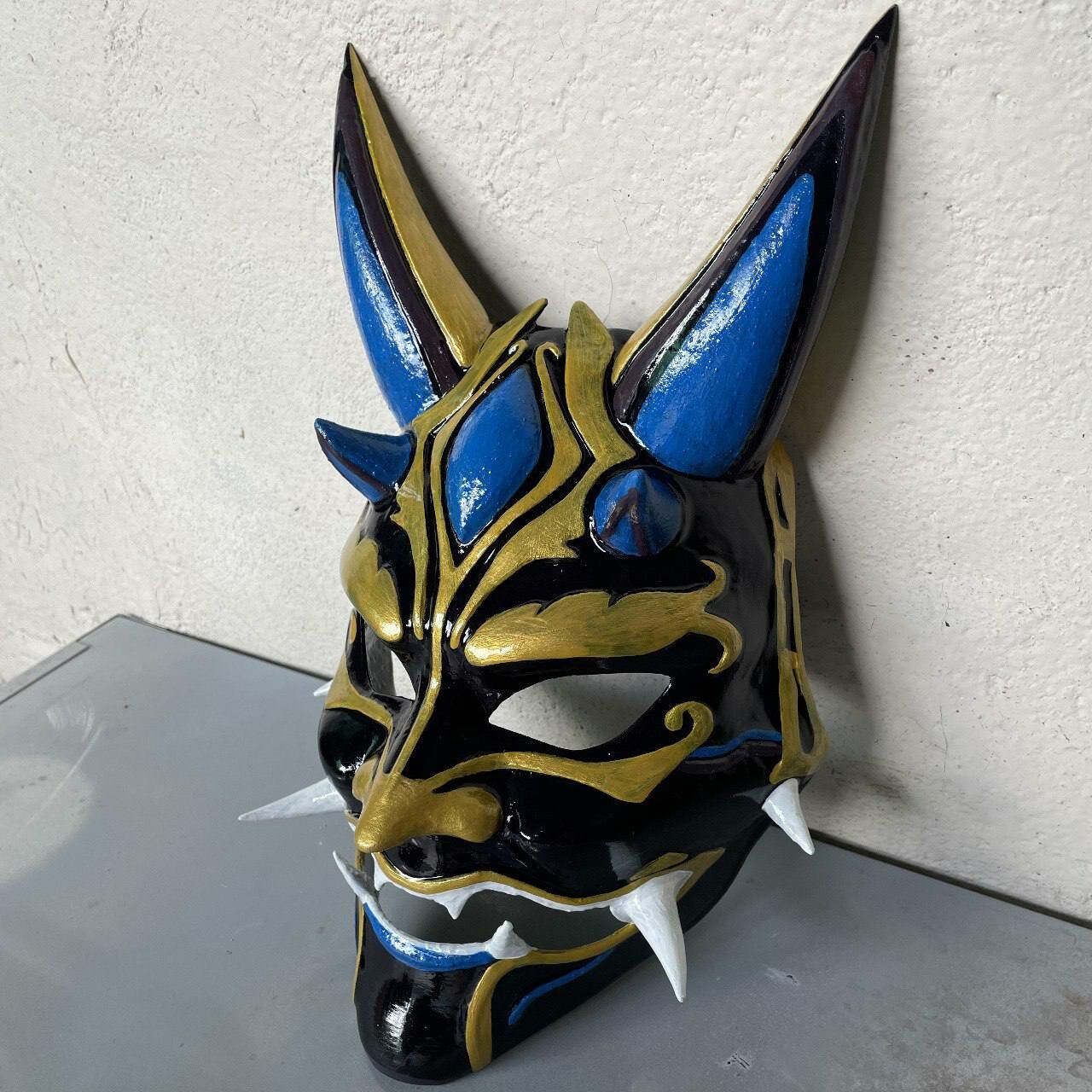 Маска Сяо / Xiao mask Genshin Impact/Самурай Хання