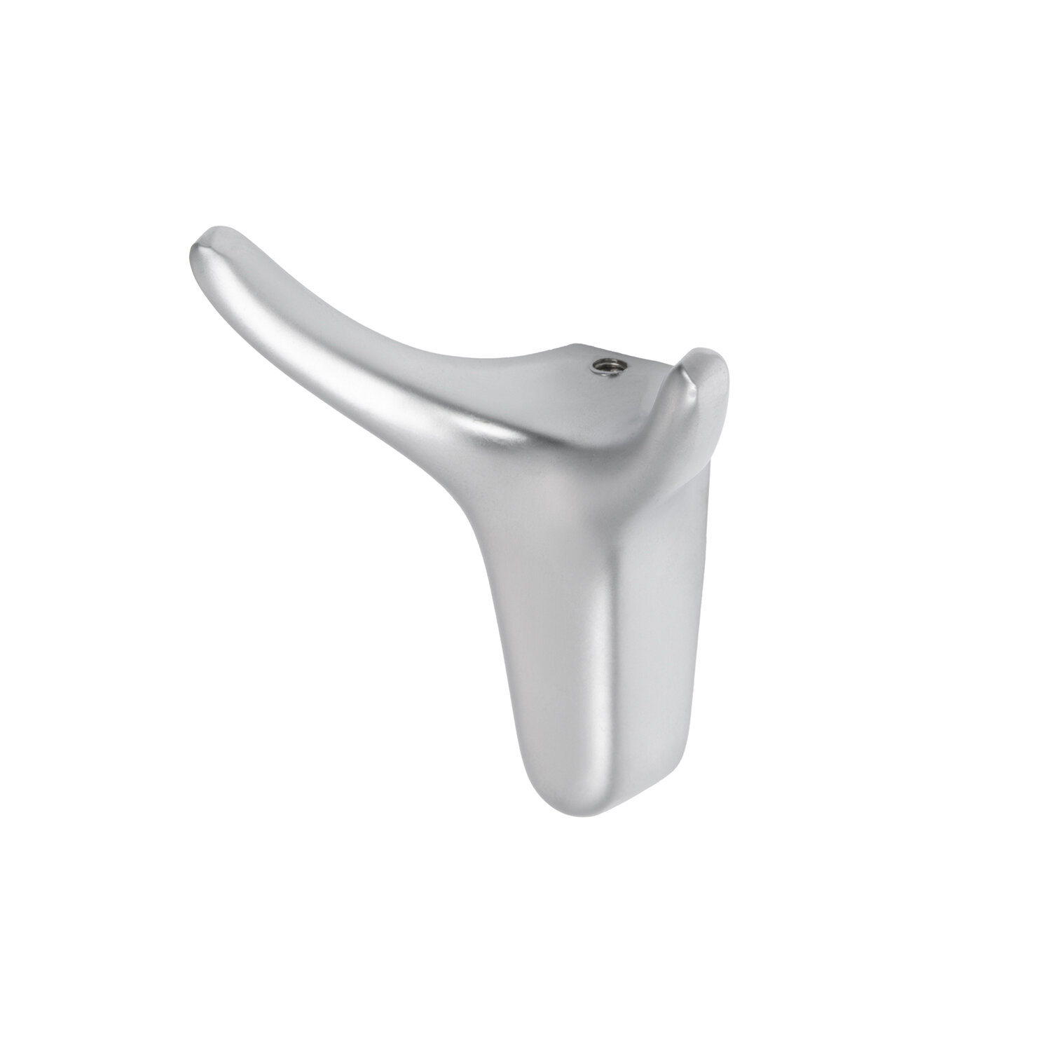 Крючок двухрожковый мебельный Edson FHK-19903-N00-SCHR, матовый хром