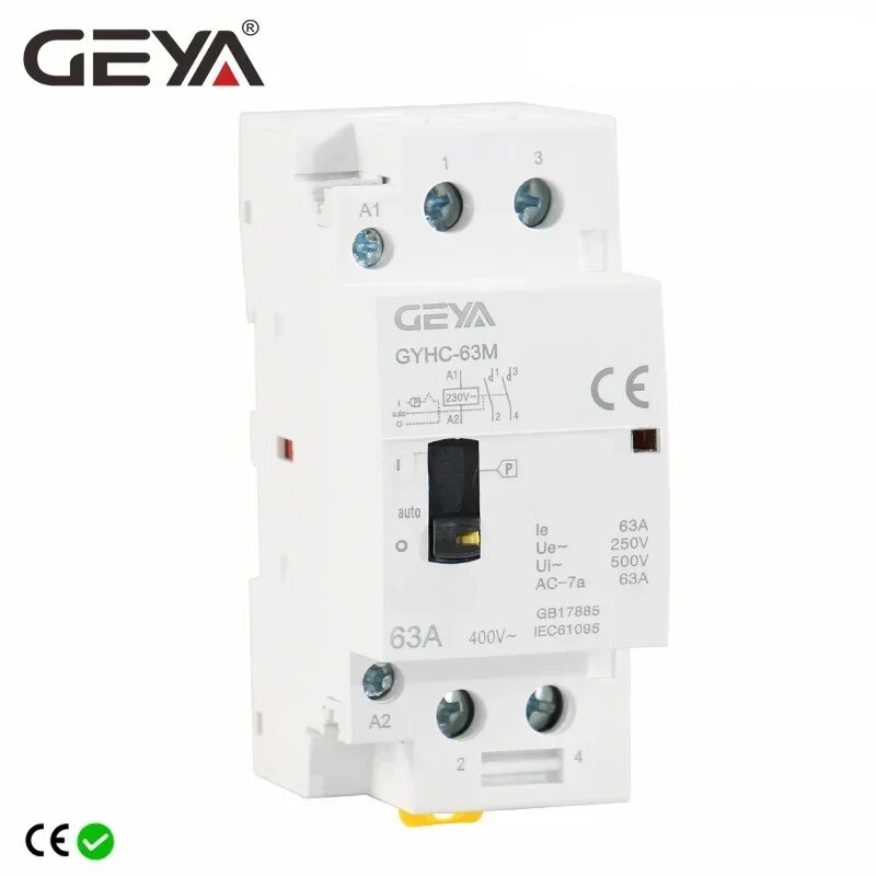 Контактор GEYA GYHC 2P 63A 220V 2NO