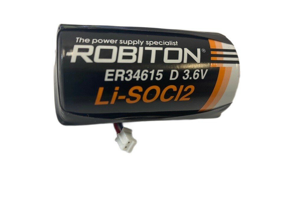 Батарейка Robiton ER34615 3.6 литий-тионилхлоридная для счетчиков газа Газдевайс Омега ЭТК GSM серий G1.6, G2.5, G4