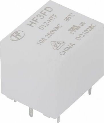 Реле электромагнитное HONGFA HF3FD/012-HTF субминиатюрное SPST-NO Uобмотки 12ВDC 10A-250ВAC 15А