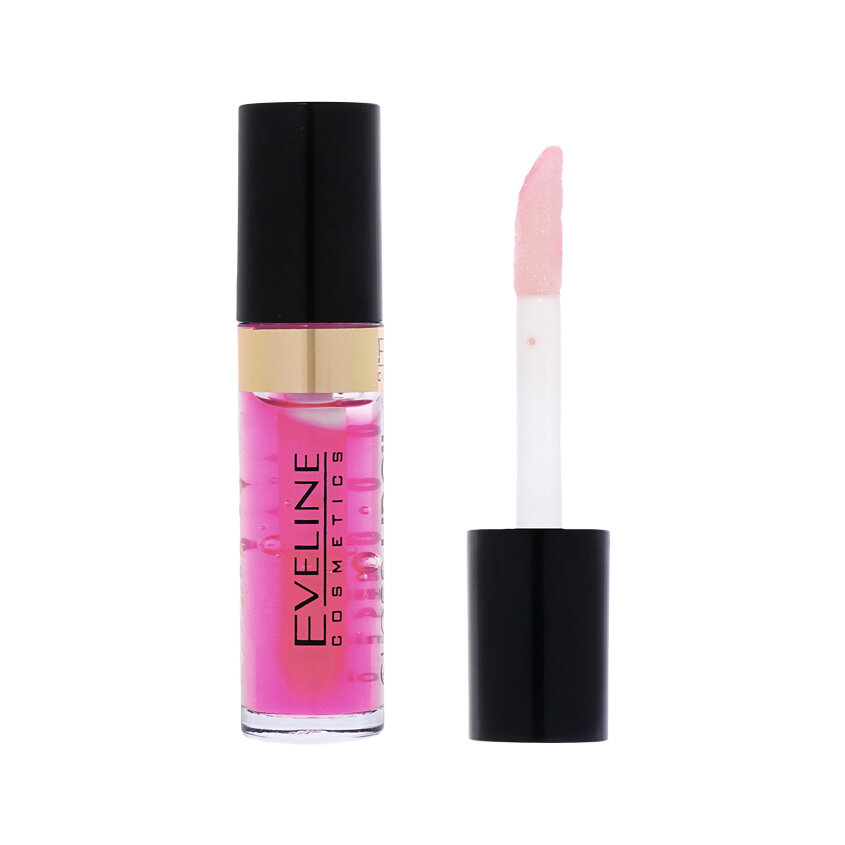 Масло для губ `EVELINE` GLOSS LIP OIL с маслами макадамии, жожоба и авокадо, тон 03