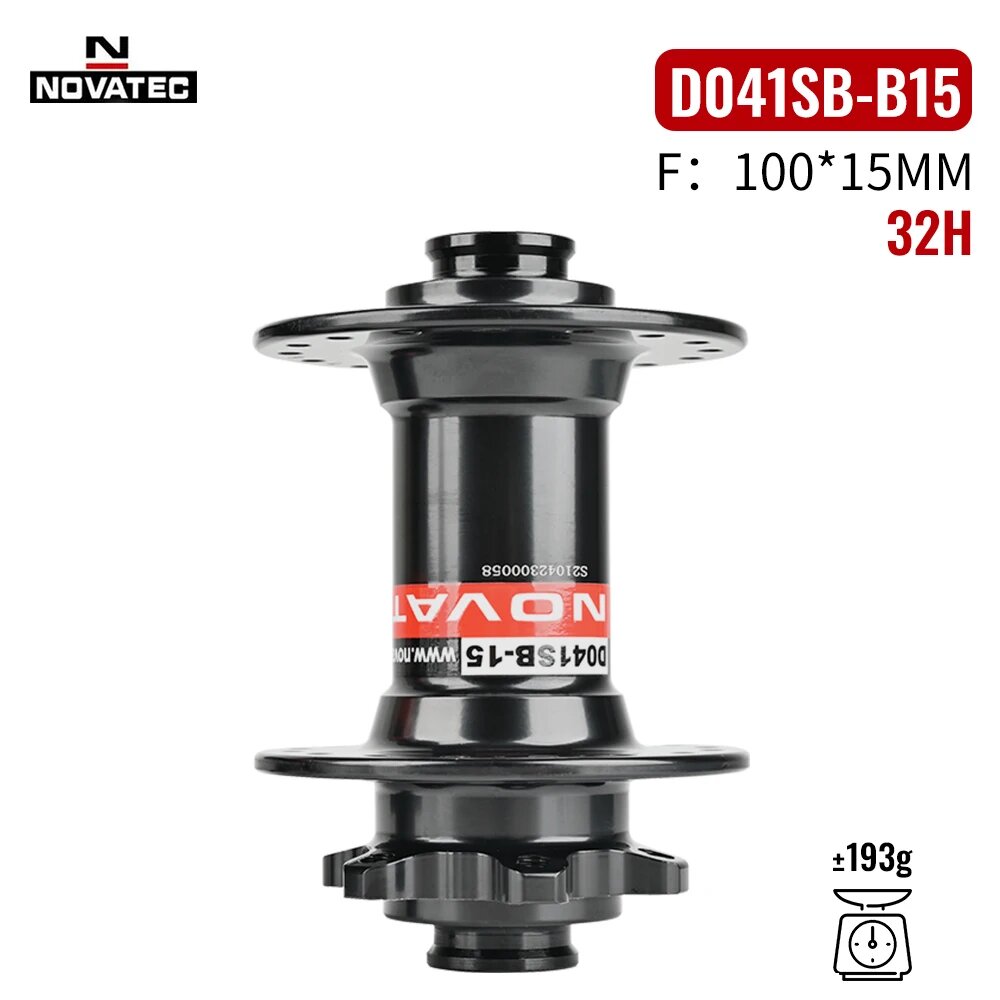 Novatec D041SB-B15 Втулка передняя 100x15мм 32H