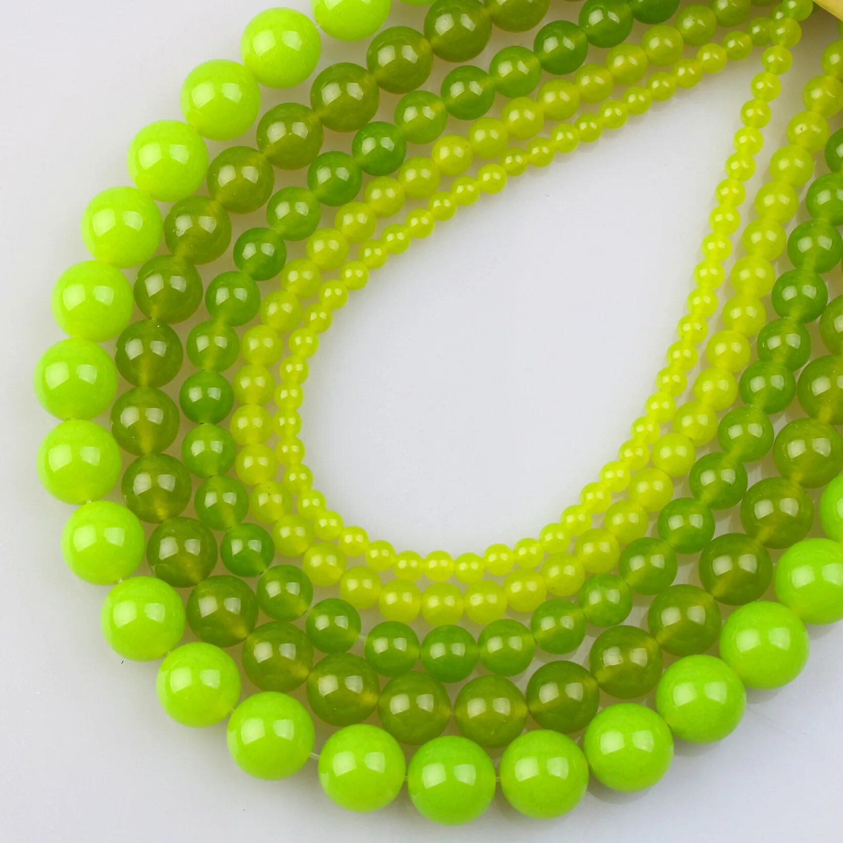 Бусины Moonrise аквамарин нефрит круглые 23 цвета Зеленый, 8MM 46-48PCS, Grass Green