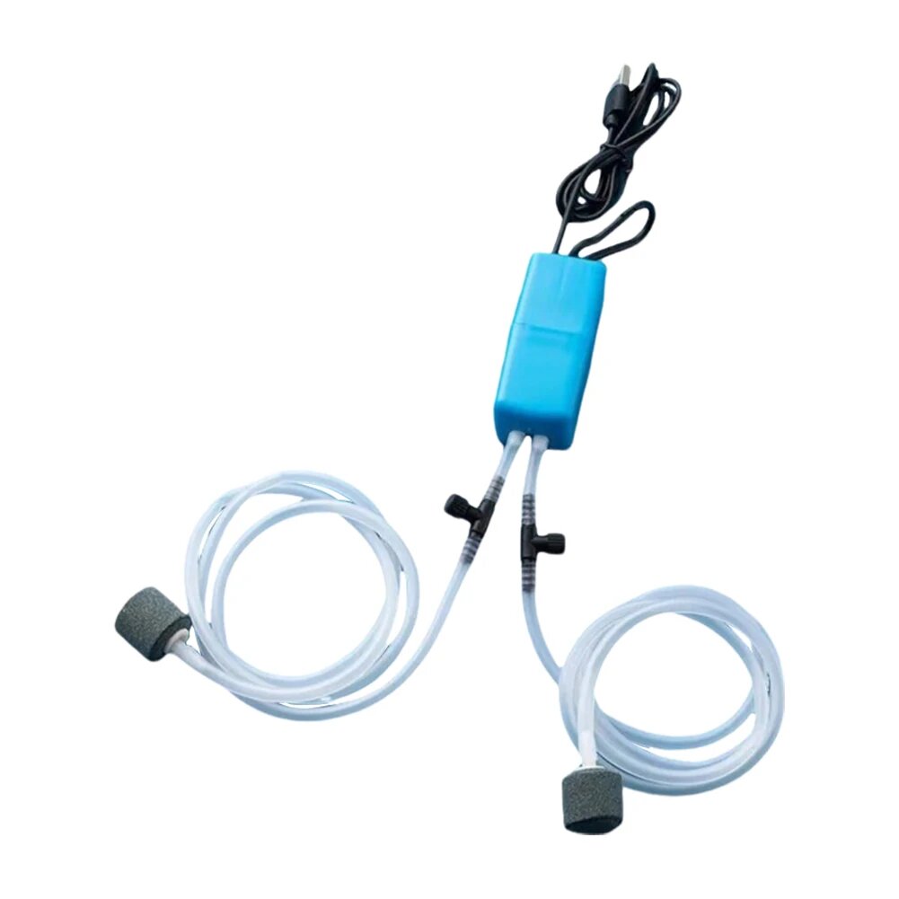Мини-компрессор для аквариума VKTECH, Blue
