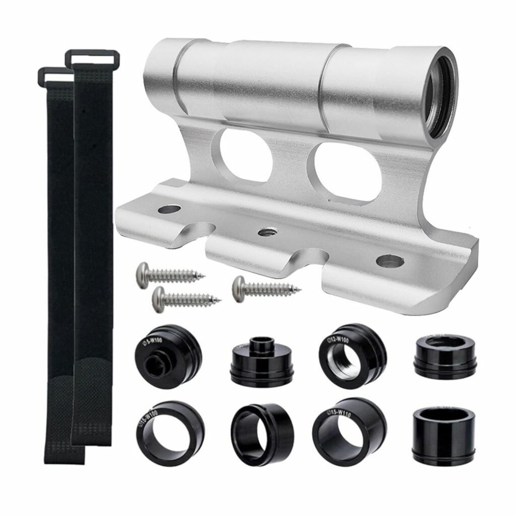 Аксессуары для велосипедов, Крепление для передней вилки велосипеда с ремнями для автомобиля - серебристое, 1 набор