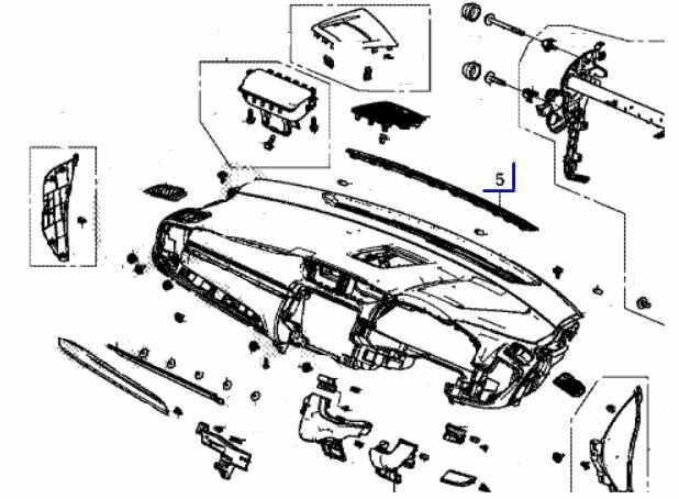 Отделка, передн. антиобледенитель *NH900L* (Оригинал)