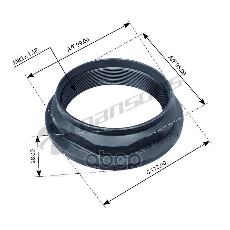 Гайка ступицы! М82x1.5 Iveco Eurotrakker/Cursor Mansons арт. 700594