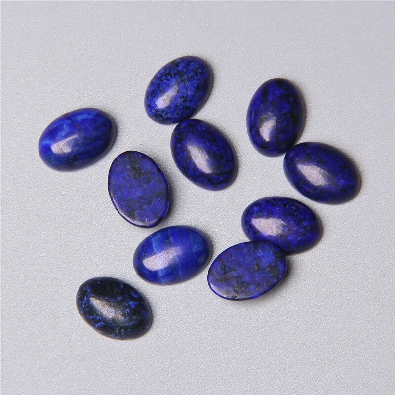 Кабошоны из натурального камня, 5 шт. Темно-синий, 18x25mm, 11. lapis lazuli